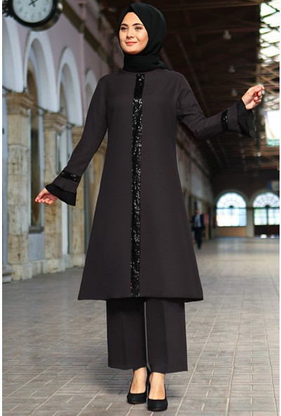 Fahima Gamzelim Tunik Pantolon Takım Siyah Fhm529 Fahima Gamzelim Tunik Pantolon Takım Siyah Fhm529