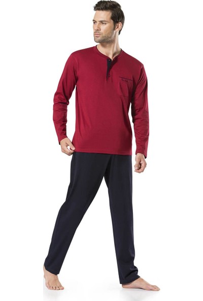 Pierre Cardin Pijama Set Takımı 2000 Bordo L