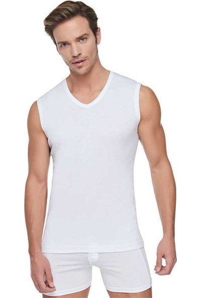 Tutku 0401 3'lü paket Erkek V Yaka Pamuklu Erkek Atlet