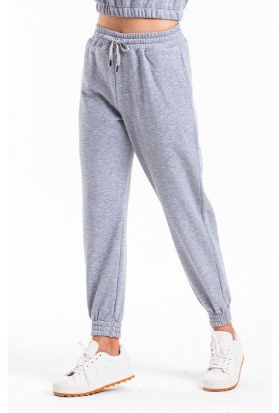 Caya Kadın Gri Melanj Oversize Jogger Eşofman Altı CY84188 Caya Kadın Gri Melanj Oversize Jogger Eşofman Altı CY84188