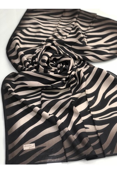 Armine Zebra Desen Modal ŞAL-V01