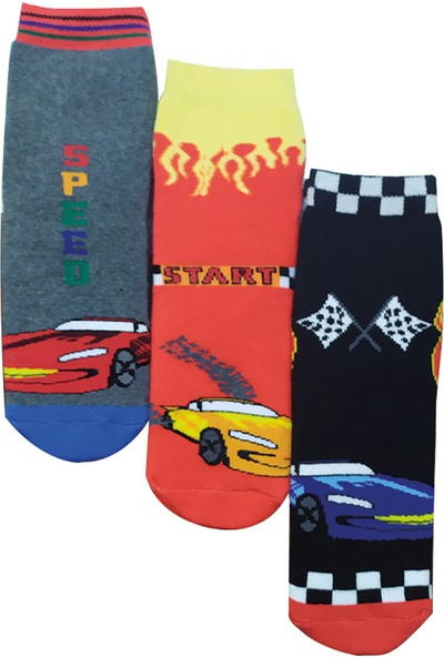 Mem Socks Kaydırmaz Havlu Çocuk Çorabı 3'lü
