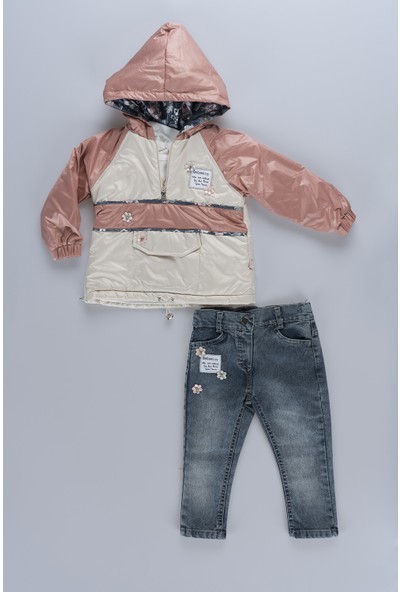 Markosin Şişme Mont-Pantolon Kız Çocuk 3lü Takım 9233