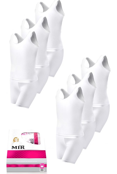 Oulabimir 6 'lı Kız Çocuk Pamuklu Sıfır Kollu Atletli Külotlu Takım Oulabimir 6 'lı Kız Çocuk Pamuklu Sıfır Kollu Atletli Külotlu Takım