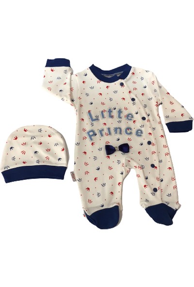 Akyüz Bebe Küçük Prens Erkek Bebek 2li Tulum Takım Akyüz Bebe Küçük Prens Erkek Bebek 2li Tulum Takım