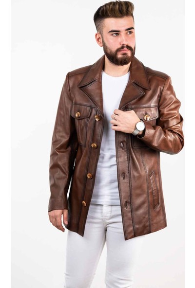 Deri Effect Koyu Kahverengi Erkek Deri Kaban Deri Effect Koyu Kahverengi Erkek Deri Kaban