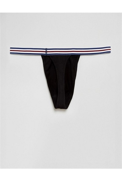 Soydance Asos Design Cristmas Tanga Jockstrap İç Çamaşırı Siyah-Mavi