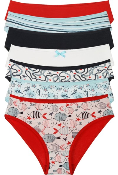 Nicoletta Çok Renkli Kız Çocuk Külot 7'li Paket