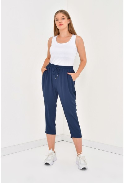 Myline Beli Lastikli Yazlık Pantolon 45694 Myline Beli Lastikli Yazlık Pantolon 45694