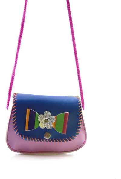 Albiçanta Kurdeleli Renkli Kız Çocuk Çanta