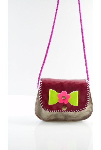 Albiçanta Kurdeleli Renkli Kız Çocuk Çanta