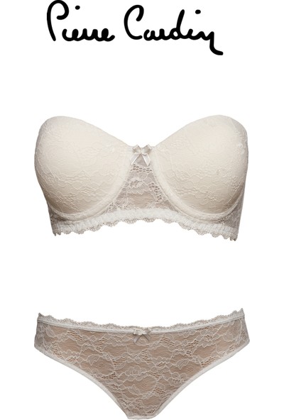 Pierre Cardin 4643 Kadın Balenli Straplez Destekli Sütyen Takım