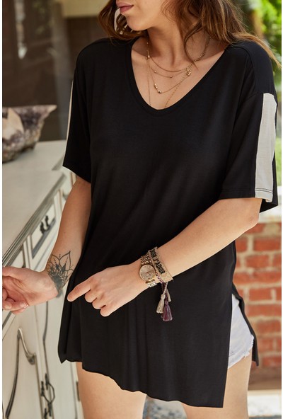 Xhan Yırtmaç Detaylı T-Shirt 9YXK2-41434-02