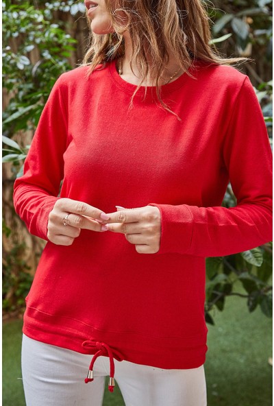 Xhan Beli Bağcıklı Sweatshirt 9YXK2-41639-04