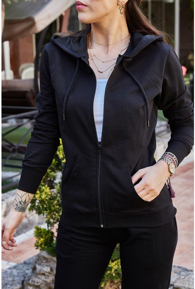 Xhan Fermuarlı Kapüşonlu Sweat 9YXK8-41471-02