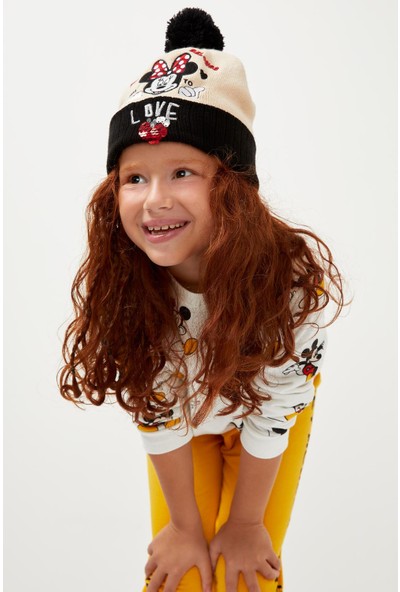 DeFacto Kız Çocuk Disney Mickey & Minnie Lisanslı Bere R3786A620WN