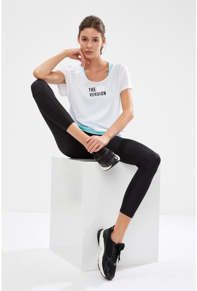 DeFacto Slogan Baskılı Slim Fit Tayt S3148AZ20AU DeFacto Slogan Baskılı Slim Fit Tayt S3148AZ20AU