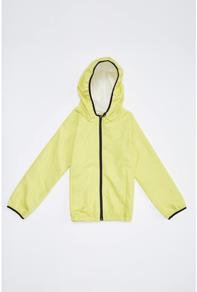 DeFacto Kız Çocuk Regular Fit Kapüşonlu Mevsimlik Yağmurluk S4090A620WN DeFacto Kız Çocuk Regular Fit Kapüşonlu Mevsimlik Yağmurluk S4090A620WN