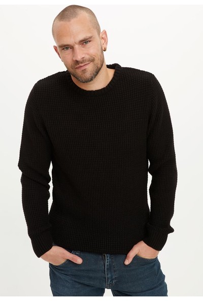 DeFacto Regular Fit Bisiklet Yaka Triko Kazak N9902AZ20WN