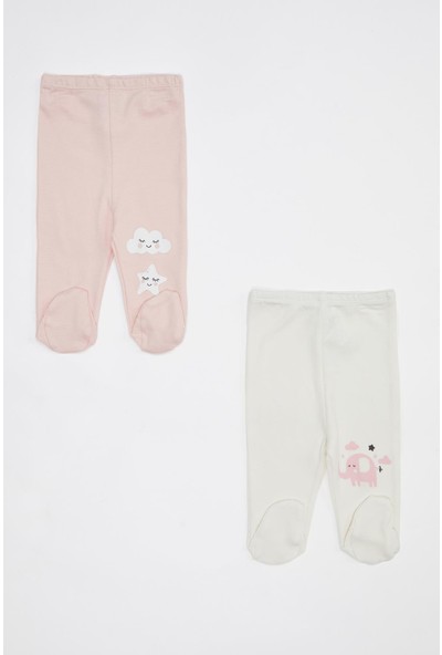 Defacto Kız Bebek Organik Pamuklu Patikli Yeni Doğan 2'li Alt S3413A220AU Defacto Kız Bebek Organik Pamuklu Patikli Yeni Doğan 2'li Alt S3413A220AU