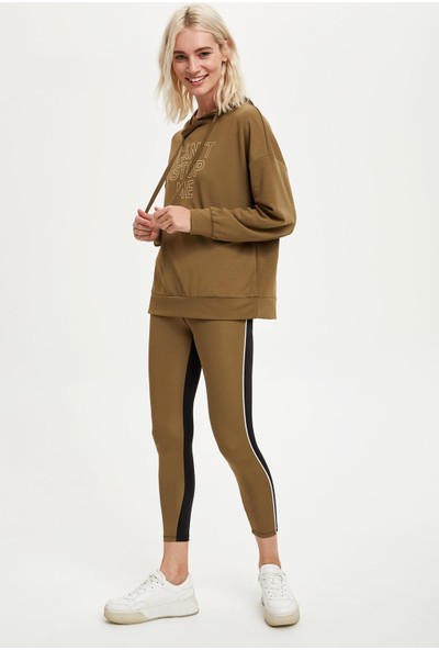 DeFacto Renk Bloklu Şerit Detaylı Bilek Boy Sporcu Taytı S3723AZ20AU DeFacto Renk Bloklu Şerit Detaylı Bilek Boy Sporcu Taytı S3723AZ20AU