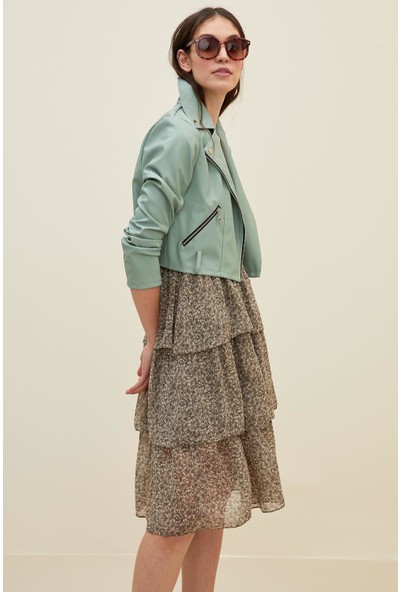 DeFacto Regular Fit Suni Deri Suni Deri Mont R4481AZ20SP DeFacto Regular Fit Suni Deri Suni Deri Mont R4481AZ20SP