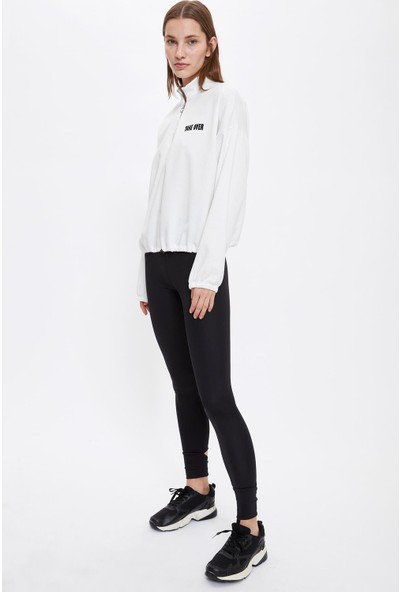 DeFacto Bilek Detaylı Yüksek Bel Slim Fit Spor Tayt S3833AZ20AU