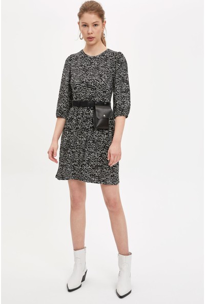 DeFacto Puantiyeli Uzun Kollu Elbise S8460AZ20AU