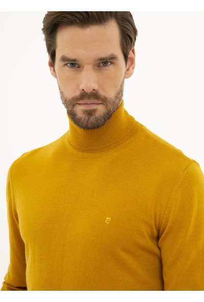 Pierre Cardin Erkek Safran Slim Fit Tam Balıkçı Yaka Basic Kazak 50227093-VR043 Pierre Cardin Erkek Safran Slim Fit Tam Balıkçı Yaka Basic Kazak 50227093-VR043