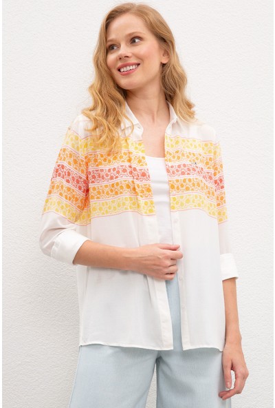 U.S. Polo Assn. Kadın Kırmızı Gömlek Uzunkol 50219227-VR039