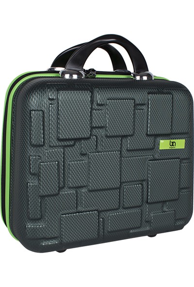 Bagacar 1 Abs Makyaj, El Valizi, Seyahat Çantası Yeşil