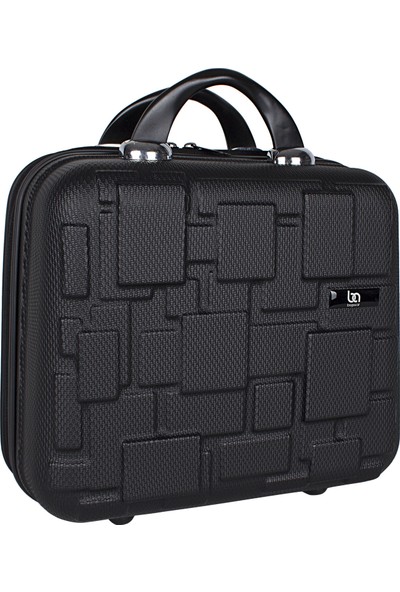 Bagacar 1 Abs Makyaj, El Valizi, Seyahat Çantası Siyah