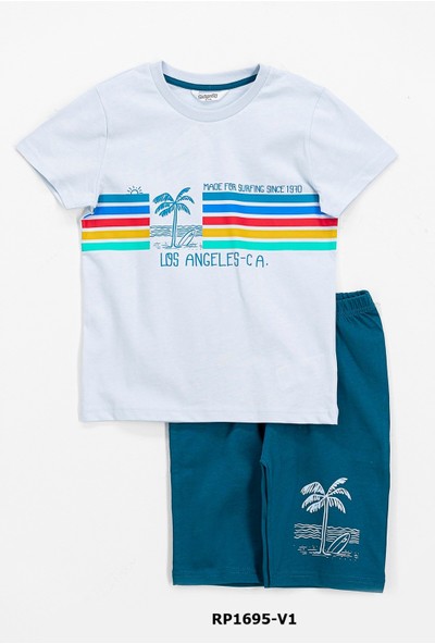 Roly Poly Erkek Çocuğu Pijama Açık Mavi