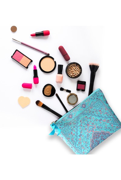 Bage Otantik Desenli Makyaj ve Kozmetik Çantası Bage Otantik Desenli Makyaj ve Kozmetik Çantası