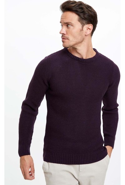 DeFacto Regular Fit Bisiklet Yaka Triko Kazak N9902AZ20WN