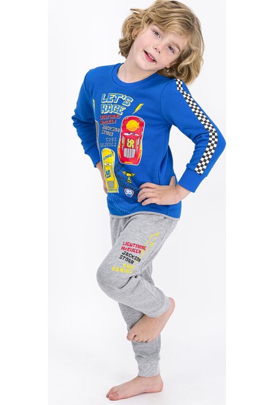 Disney Cars Erkek Çocuk Eşofman Takımı Mavi RP4453