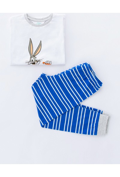 Penti Çok Renkli Erkek Çocuk Super Bunny 2'li Pijama Takımı Penti Çok Renkli Erkek Çocuk Super Bunny 2'li Pijama Takımı