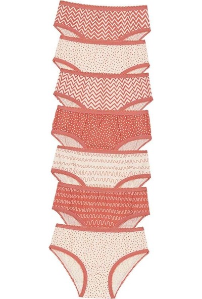 Penti Çok Renkli Kız Çocuk Pattern 7li Slip Külot