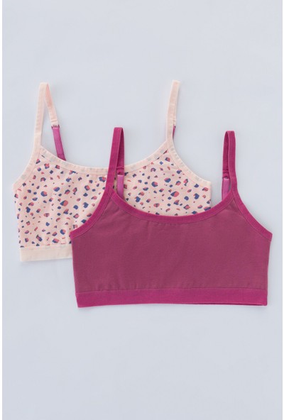 Penti Pembe - Mor Teen Leopard 2'li Yarım Atlet