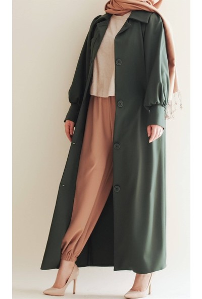 Sümeyra Küçükşahin Yeşil Verdant Ceket Ferace
