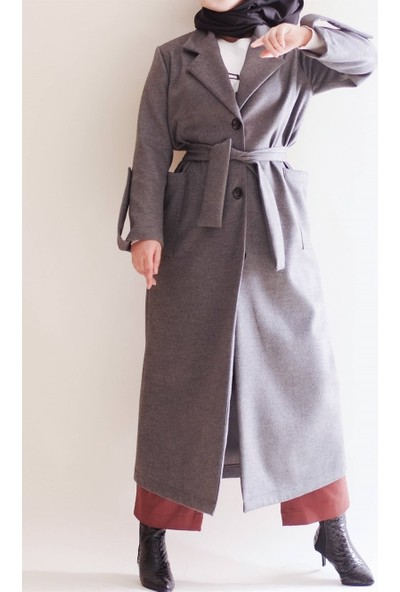 Sümeyra Küçükşahin Zero Grey Kaban