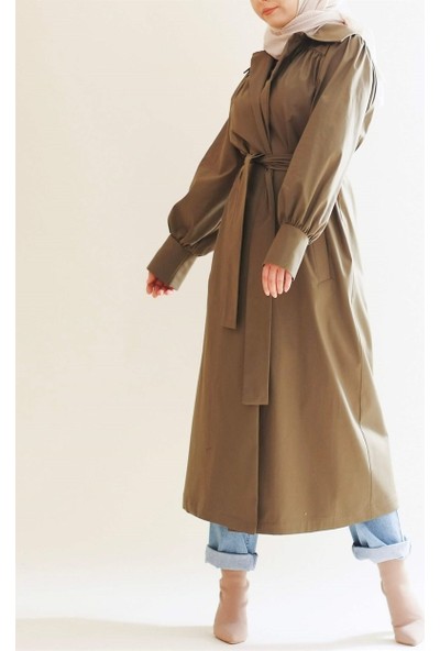 Sümeyra Küçükşahin Haki Vintage Trenç Sümeyra Küçükşahin Haki Vintage Trenç