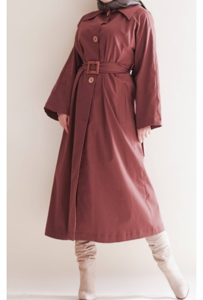 Sümeyra Küçükşahin Comet Kahve Retro Trenç Sümeyra Küçükşahin Comet Kahve Retro Trenç