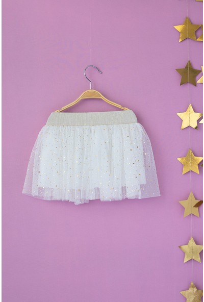 Cigit Puantiyeli Tül Etek