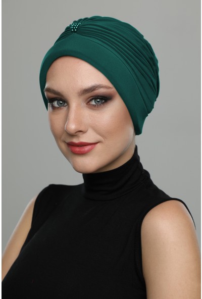 Fidan Bone İnci İşlemeli Hazır Bone