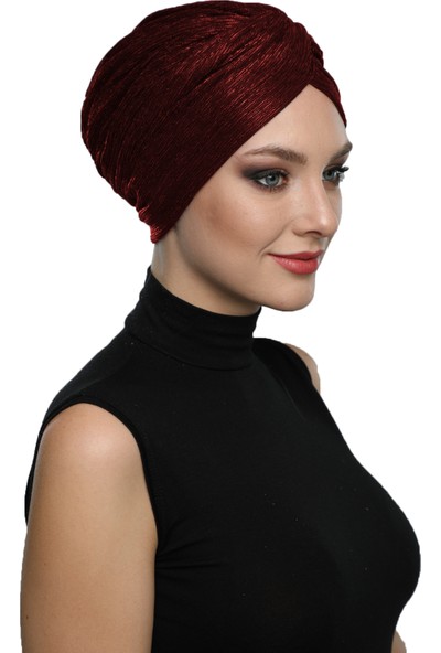 Fidan Bone Simli Çapraz Astarlı Hazır Türban Tesettür Bone Fidan Bone Simli Çapraz Astarlı Hazır Türban Tesettür Bone