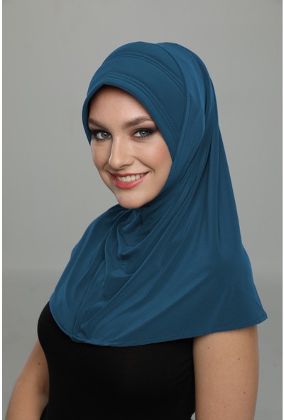 Fidan Bone Takmatik Sade Hazır Türban Tesettür Bone Namaz Örtüsü