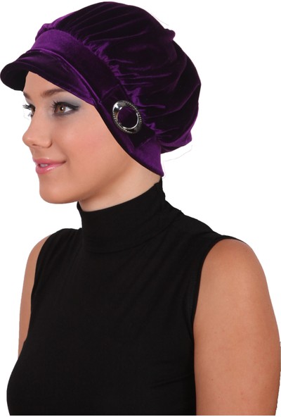 Fidan Bone Kadife Şapka Toka Detaylı Hazır Türban Tesettür Bone Fidan Bone Kadife Şapka Toka Detaylı Hazır Türban Tesettür Bone