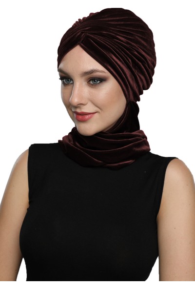 Fidan Bone Kadife Çapraz Atkılı Hazır Türban Tesettür Bone Fidan Bone Kadife Çapraz Atkılı Hazır Türban Tesettür Bone