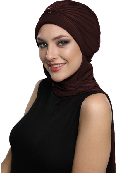 Fidan Bone İncili Atkılı El İşi İnci İşlemeli Hazır Bone